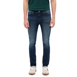 Mustang Herren Skinny-fit-Jeans "Herren Style Frisco Skinny", blau, Gr. 31, unifarben, Denim/Jeans, 98% Baumwolle, 2% Elasthan, Jeans