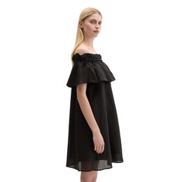 Marc O'Polo MARC O'POLO Damen Minikleid "aus weicher Ramiefaser"schwarz, Gr. 40, unifarben, Obermaterial: 100% Ramie. Futter: 100% Viskose, Kleider