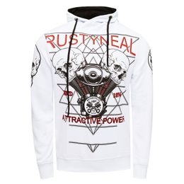 Rusty Neal Sweatshirt mit Rocker-Print