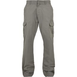 Urban Classics Herren Cargohose "Urban Classics Herren Straight Leg Cargo Pants", grau, Gr. 42, unifarben, 100% Baumwolle, Hosen