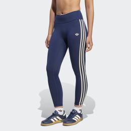 Damen Trainingstights "OG SP LEG 7/8", blau, Gr. XL, adidas Performance, Obermaterial: 73% Polyester, 27% Elasthan, Hosen