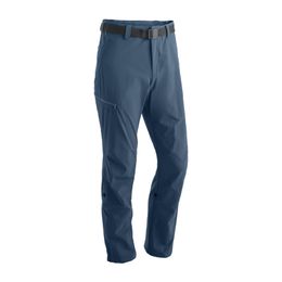 Maier Sports Herren Funktionshose "Nil", blau, Gr. 56, 90% Polyamid, 10% Elasthan, Hosen, Herren Wanderhose, atmungsaktive Outdoor-Hose mit Roll up