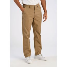 LINDBERGH Herren Chinos "Chinos Relaxed Loose Fit", beige, Gr. 34, unifarben, Obermaterial: 98% Baumwolle, 2% Elasthan, Hosen