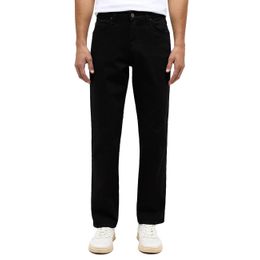 Mustang Herren 5-Pocket-Jeans "Style Tramper Straight", schwarz, Gr. 40, Denim/Jeans, Obermaterial: 99% Baumwolle, 1% Elasthan, Jeans