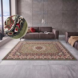 Teppich Hanse Home, B:80cm H:9mm L:150cm, gr&uuml;n, Polypropylen (PP), Wohnzimmer, Teppiche, "Parun T&auml;briz", Kurzflor, Orient, L&auml;ufer, Vintage,