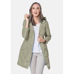 GOLDNER Modischer Regenparka mit Kapuze in stein | Gr.: 46