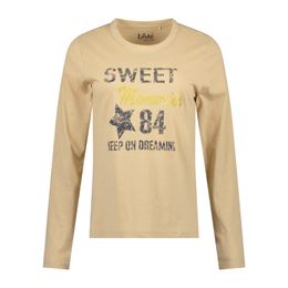 Blue Seven Damen Langarmshirt "Langarmshirt", beige, Gr. 44, 100% Baumwolle, Shirts