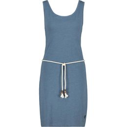 alife and kickin ALIFE & KICKIN Damen Sommerkleid, blau, Gr. XL, 60% Baumwolle, 40% Polyester, Kleider