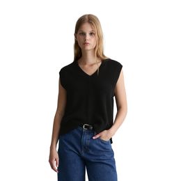 Marc O'Polo Damen Strickpullover "aus reiner Bio-Baumwolle", schwarz, Gr. XS, MARC O'POLO DENIM, unifarben, Obermaterial: 100% Baumwolle, Pullover