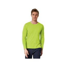 TecTake Einfarbiges Langarm-Shirt f&uuml;r M&auml;nner, hellgr&uuml;n | Gr.: S
