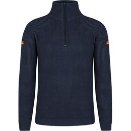 Normani Outdoor Sports Herren Troyer-Pullover H&ouml;ntrup in Navy | Gr.: 6XL