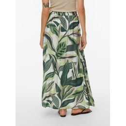 V&eacute;ro Moda VERO MODA Damen Maxirock "VMZOEY FONDA HW ANKLE SKIRT WVN"laurel wreath aop:fonda, Gr. L, bedruckt, Web, Obermaterial: 80% Viskose, 20% Nylon, R&ouml;cke,