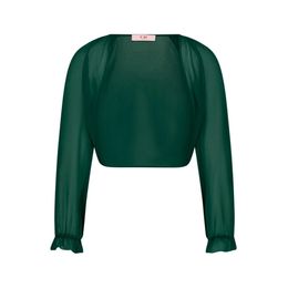 Vera Mont Bolero-Jacke mit gekr&auml;useltem Ausschnitt in Dark Moss | Gr.: 38