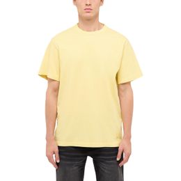 Mustang Herren Kurzarmshirt "Herren Style Arvin", gelb, Gr. XXL, Jersey, 100% Baumwolle, Shirts