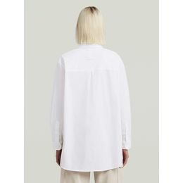 G-Star Raw G-STAR Damen Langarmshirt "Clean Boyfriend Hemd"wei&szlig;, Gr. S, Obermaterial: 97% Baumwolle, 3% Elasthan, Shirts