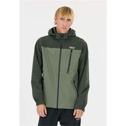 WEATHER REPORT Herren Outdoorjacke "DELTON W-PRO15000", gr&uuml;n, Gr. L, bedruckt, mehrfarbig, 94% Polyester, 6% Elasthan, Jacken, ist atmungsaktiv,