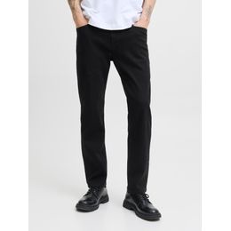 Jack & Jones JACK & JONES Herren Straight-Jeans "JJICLARK JJORIGINAL SQ 2", blau, Gr. 30, Abriebeffekte, Denim/Jeans, Obermaterial: 76% Baumwolle, 22% Polyester,