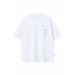 Damen T-Shirt "Another Cotton Lab Summer Story T-Shirt", wei&szlig;, Gr. XL, ANOTHER COTTON LAB, bedruckt, 100% Baumwolle, Shirts