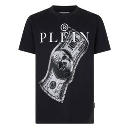 Philipp Plein Herren T-Shirt "Skull Mit Schmucksteinen", schwarz, Gr. XXL, Stoff: 100% Baumwolle, Shirts