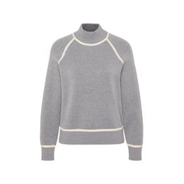 Vero Moda Petite Pullover 'VMGOLD' Damen Gr&ouml;&szlig;e M graumeliert / wei&szlig;
