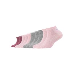 s.Oliver M&auml;dchen Sneakersocken "essentials", Gr. 31, rosa, Baumwolle, Elasthan, Polyamid, meliert, Socken, weiche Zehenn&auml;hte, druckfreies Minib&uuml;ndchen