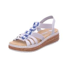 Rieker Keilsandaletten in fog/silver | Gr.: 40