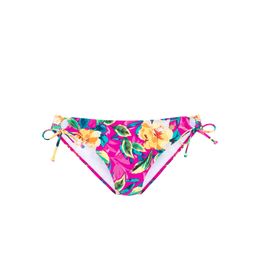 Lascana Damen Bikini-Hose "Riley", bunt, Gr. 38, bedruckt, floral, Recycling-Polyamid, Badehosen, mit floralem Allover-Print