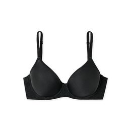 Schiesser Damen Schalen-BH "Air", Gr. 90000, schwarz, Microtouch, Obermaterial: 90% Polyester, 10% Elasthan, BHs, mit feiner, elastischer