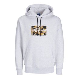 Jack & Jones Jack & Jones Kapuzenpullover in White Melange | Gr.: XL