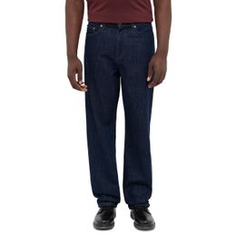 Mustang Herren Straight-Jeans "Herren Style Jeff Relaxed Straight"942 dunkelblau, Gr. 31, unifarben, 100% Baumwolle, Jeans