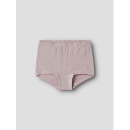 name it M&auml;dchen Hipster "NMFTIGHTS 3P VIOLETFLOWER NOOS", Gr. 86, rosa, Jersey, Obermaterial: 95% Baumwolle, 5% Elasthan, bedruckt, unifarben,