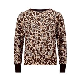 Betty Barclay Strickpullover mit Jacquard in Taupe/Beige | Gr.: 46