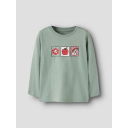 name it M&auml;dchen Langarmshirt "NMFNIA 3P LS TOP"lilas pack:lilas, raindrops on roses, gr&uuml;n mili, Gr. 92, bedruckt, Jersey, Obermaterial: 100%