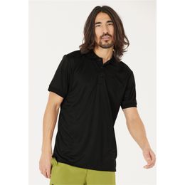 WHISTLER Herren Langarm-Poloshirt "Felox V2", schwarz, Gr. 5XL, unifarben, 100% Polyester, Shirts, Komfort