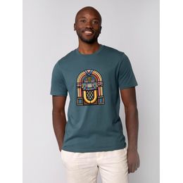 wat? Apparel T-Shirt Jukebox in Petrol | Gr.: 50