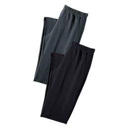 Vivance Active Caprileggings in 1x anthrazit-meliert, 1x schwarz | Gr.: 32/34