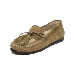 Steve Madden Damen Mokassin "Steve Madden Halbschuhe Leder", Gr. 39, beige, Leder, Schuhe