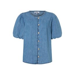 More & More More & More s&uuml;&szlig;e, leichte Jeansbluse, Puff&auml;rmel in blue denim | Gr.: 46