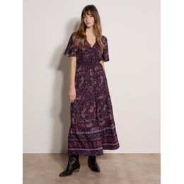 Apricot Damen Maxikleid "Maxikleid mit Paisley-Print", blau, Gr. 38, gemustert, gewebt, Obermaterial: 90% Viskose CV. 10% Polyamid PA., Kleider, mit