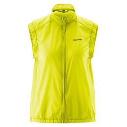 Gonso Damen Funktionsweste "Adventure Vest Wind W", gelb, Gr. 46, 90% Polyamid, 10% Polyester, Westen, Damen Weste, leichte und winddichte