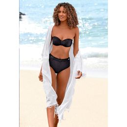 Sunseeker B&uuml;gel-Bandeau-Bikini-Top, Schwarz, Gr. 40C, Damen, Bandeau-Bikinis, Material: Polyamid, Elasthan