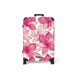 NoBoringSuitCases Suitcase, Koffer, Reisekoffer Rosa Blumen | Gr.: 98