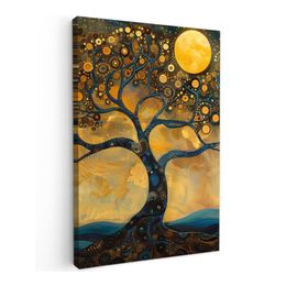 OnlyWow Leinwand Bilder Vollmond | Gr.: 20 x 30 cm