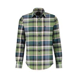 Lerros Herren Karohemd "Herrenhemd in Karo-Flanellqualit&auml;t", gr&uuml;n, Gr. 4XL, 100% Baumwolle, Hemden