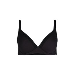 Skiny Damen Triangel-BH "Natural Beauty", Gr. 75, schwarz, Obermaterial: 48% Modal, 47% Baumwolle, 5% Elasthan. Cups: 100% Polyester. Spitze: 85%