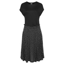 Beach Time Jerseykleid in schwarz-gepunktet-bedruckt | Gr.: 40