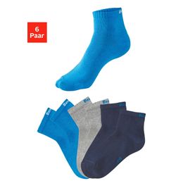 Bench. Damen Kurzsocken "f&uuml;r Damen und Herren in Baumwollmischung, f&uuml;r Sport und Freizeit", Gr. 39, blau, Baumwollmischung, Socken, mit klassischem