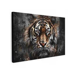 OnlyWow Leinwand Bilder Tiger | Gr.: 30 x 20 cm