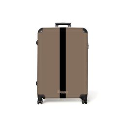 NoBoringSuitCases Suitcase, Koffer, Reisekoffer Beige schwarz | Gr.: 36 L