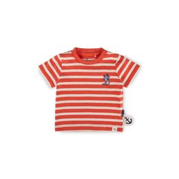 Sigikid T-Shirt Ahoi Little Pirate in Rot gestreift | Gr.: 62
